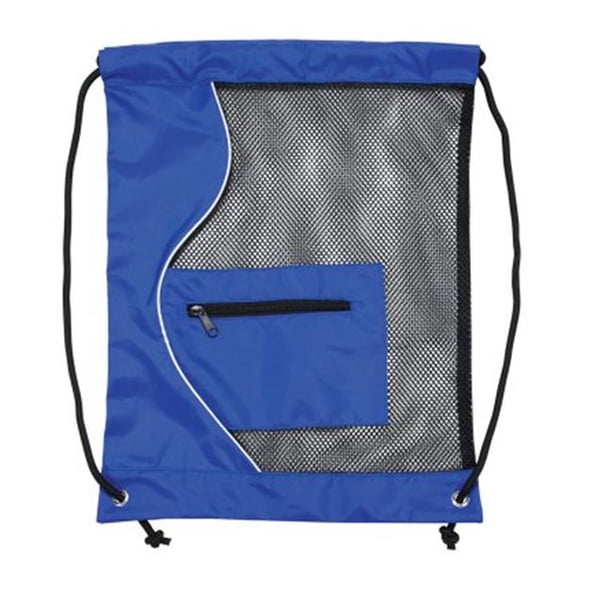 Blue Mesh Drawstring Cinch Pack - Walmart.com