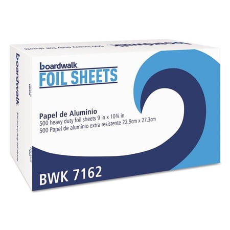 Boardwalk BWK 9 x 10.75 in. Pop Up Aluminum Foil Wrap Sheets - Silver ...
