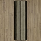 Mainstays Black Striped Apollo Runner Accent Rug, 1'9" x 6' - Walmart.com