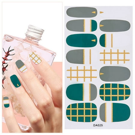 Various Style Nail Stickers Water Film Paper Full Wraps Environmental ...