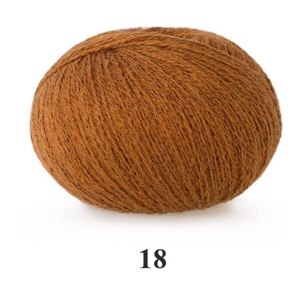 Nvzi Hilo de lana acrílica de felpa suave para hacer cabello de muñecas ...