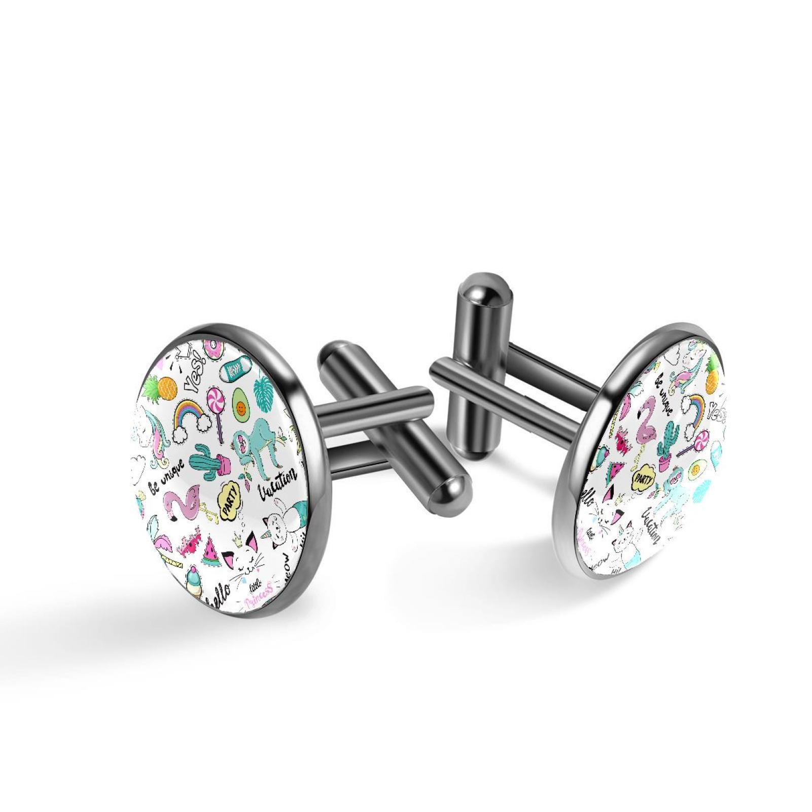 Men Classic Black Cufflinks for Tuxedo Shirts Business Wedding Cuff ...