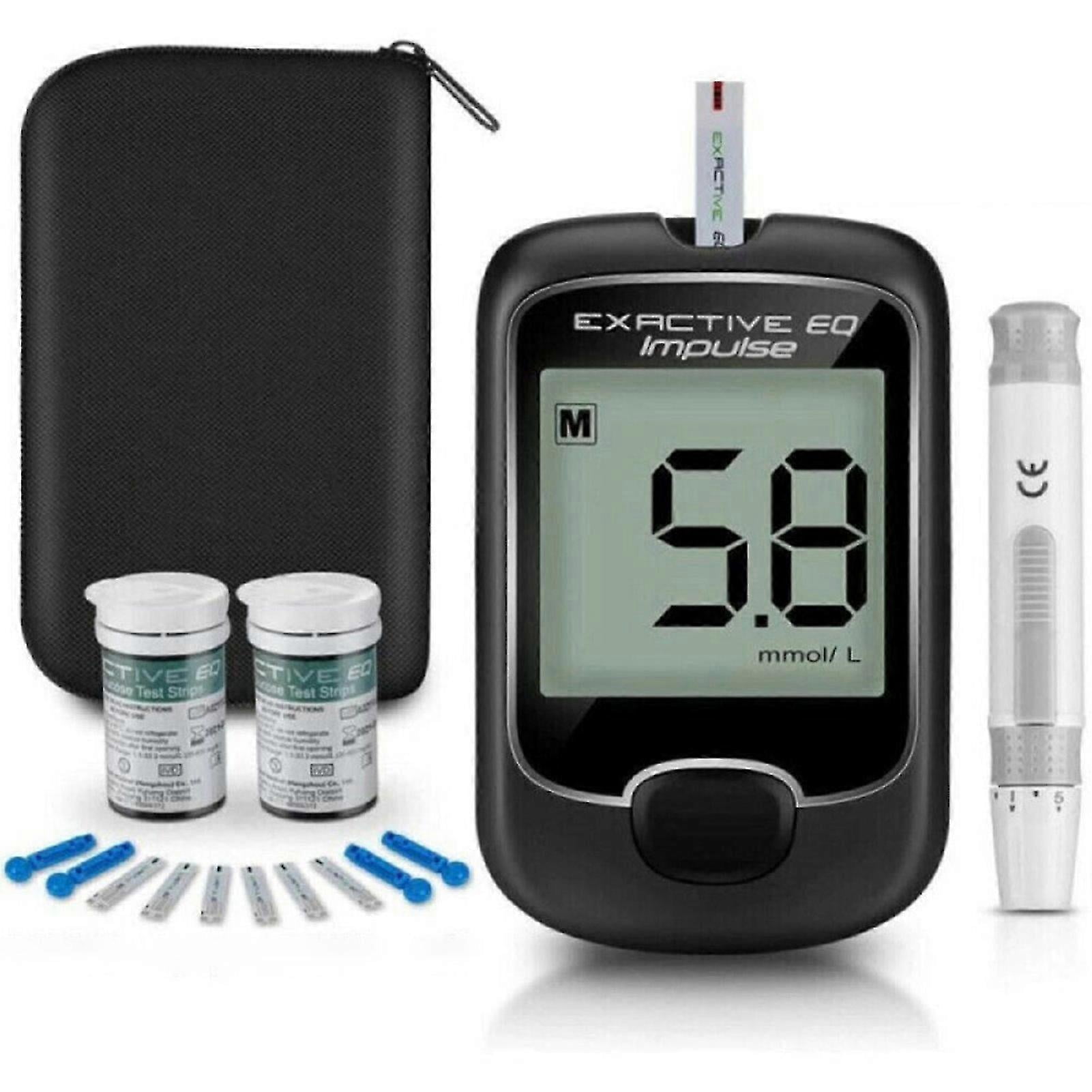 Smart Digital Display Glucometer Portable Blood Sugars Test Kit with ...