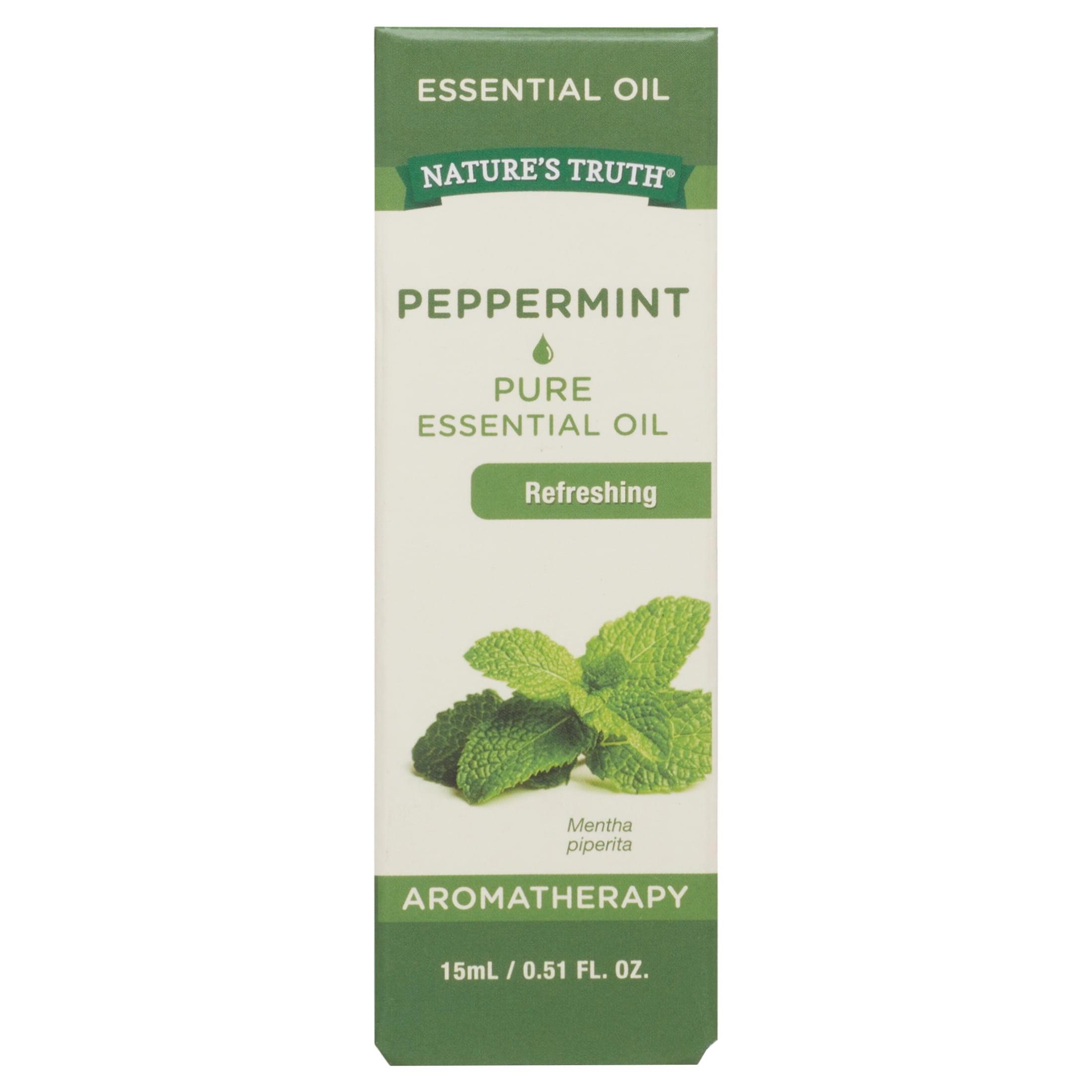 Nature's Truth, 100% Pure Peppermint Essential Oil, Aromatherapy, 15ml ...