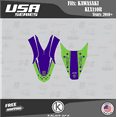 Kalair GFX Graphics Kit for Kawasaki KLX110, KLX110R/RL (2010-2024) Usa ...