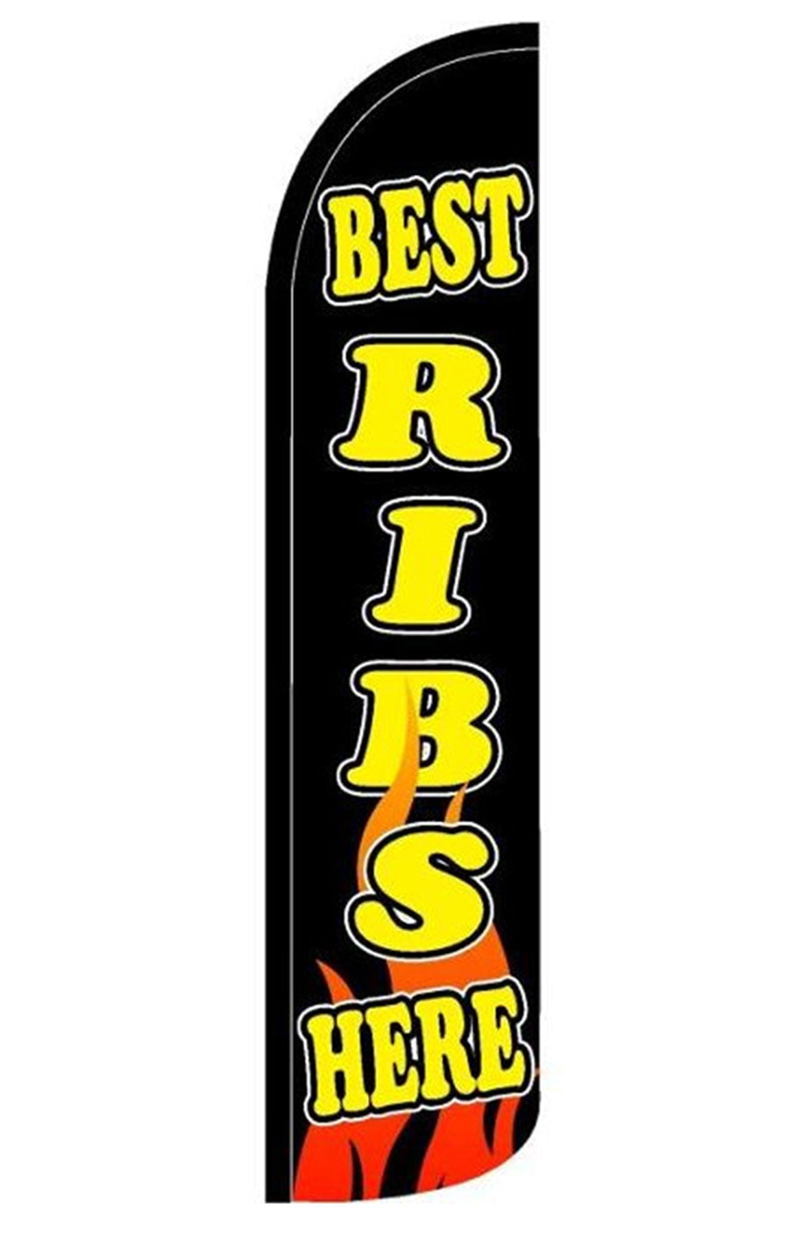 Best Ribs Here Windless flag Without Pole Advertisement /Business Flags ...
