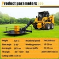 MMS 72” Articulating Brush Side Cutter Boom Mower Cutting Attachment ...
