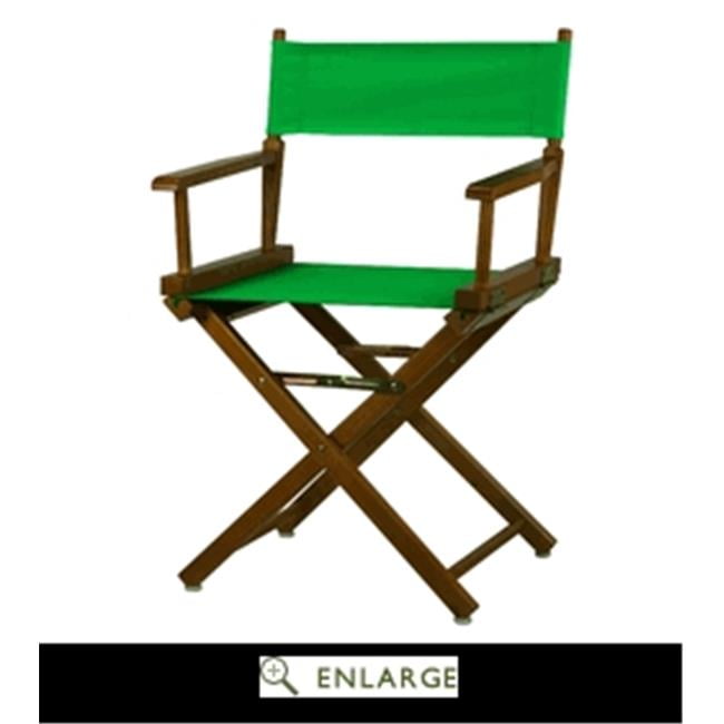 "18" Director's Chair Honey Oak Frame-Green Canvas" - Walmart.com