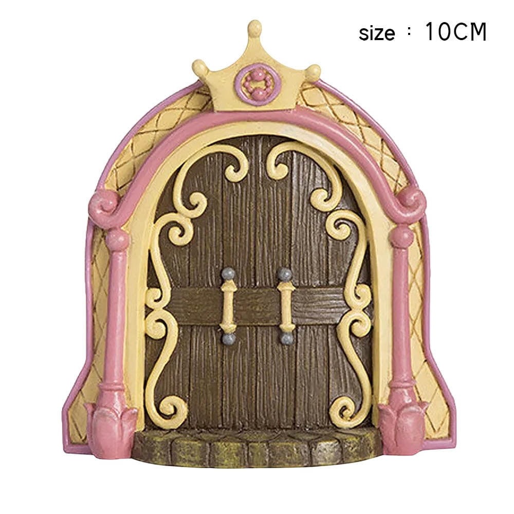 Fairy Door Yard Art Sculpture Decoration Miniature Wooden Garden Door for Tree - Walmart.com