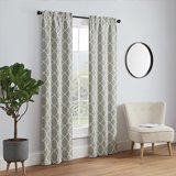 Ellery Homestyles Pairs to Go Vickery Printed Trellis Rod Pocket Window ...
