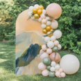 Arch Backdrop 7.2 Ft, Mountain Spandex Stretch Fitted Arch Cover, Round ...