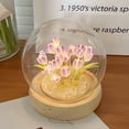 Tulip Night Light Battery Operated Tulip Flower Table Lamp Cute DIY Tulip LED Nightlight for ...