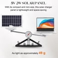 USB Solar Panel Charger, Portable Solar Panel Kit for Camera, Cell ...