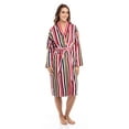 Women's Luxury Terry Cotton Bathrobe Spa Robe Bath Robes Shawl Collar Stripe Red XXL - Walmart.com
