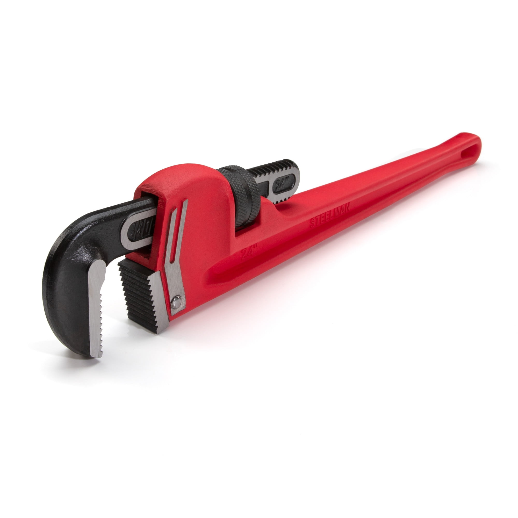 Steelman 24-Inch Heavy-Duty Cast Iron Straight Handle Pipe Wrench 60880 ...