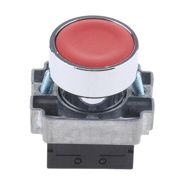 Interruptor de botón perfecl XB2-BA42 Impermeable 2 Terminal 1NC rojo ...