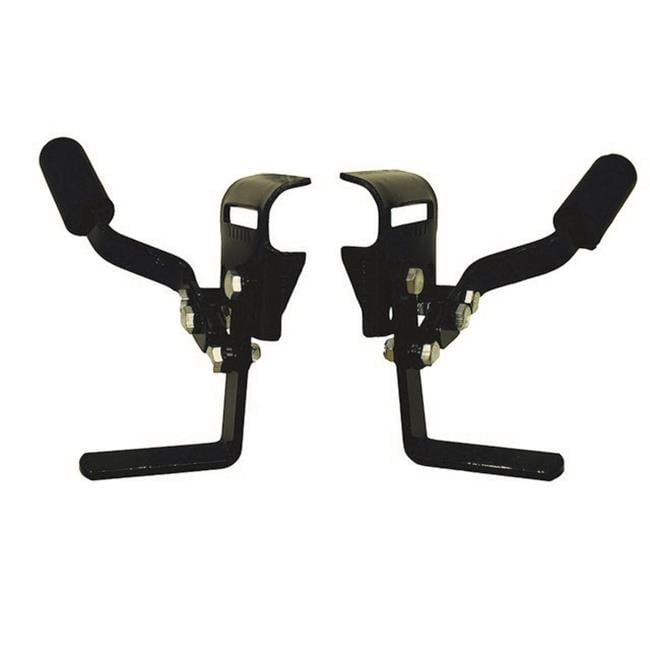 Bolt On Invacare Wheel Lock Fixed Armrest for Wheelchair, Black - Set ...