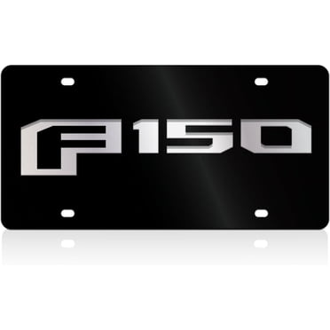 Ford F150 Logo License Plate (White On Chrome) - Walmart.com