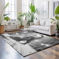 4'x6' Area Rugs, Grey Dinosaur Tiger Indoor Outdoor Area Rug for Living ...