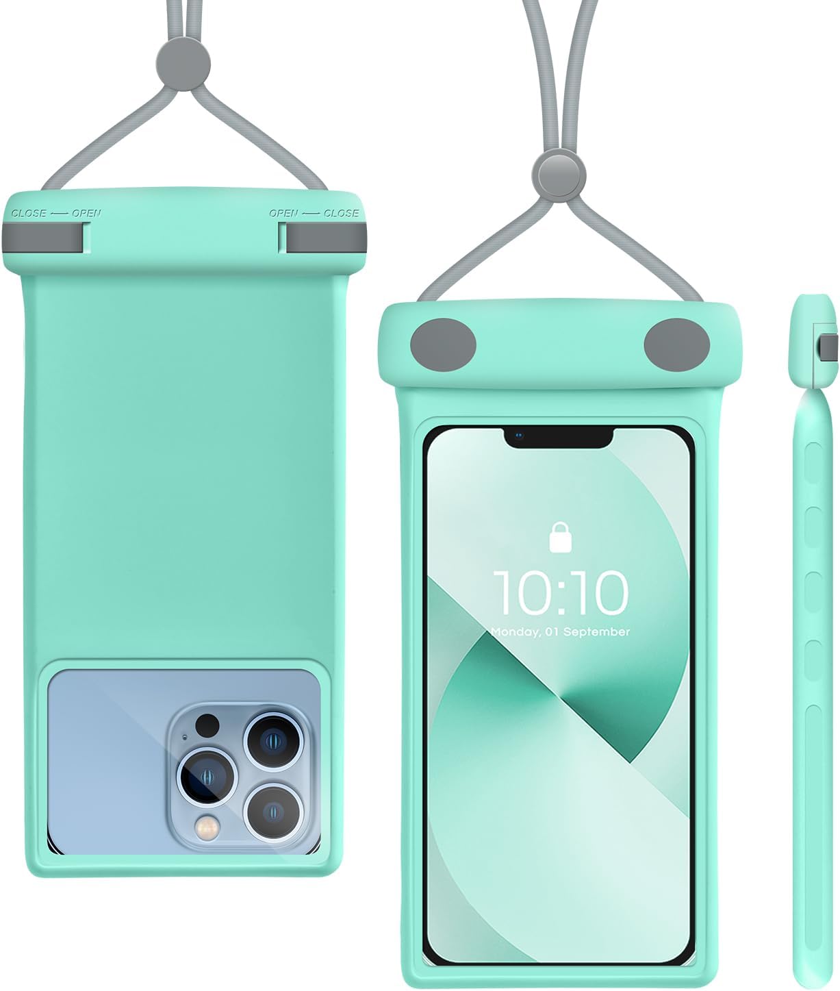 Universal Waterproof Phone Pouch with Lanyard Cell Phone IP8X Diving ...