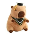 Rushawy Graduation Capybara Plush Toy with Bachelor Cap, Home ...