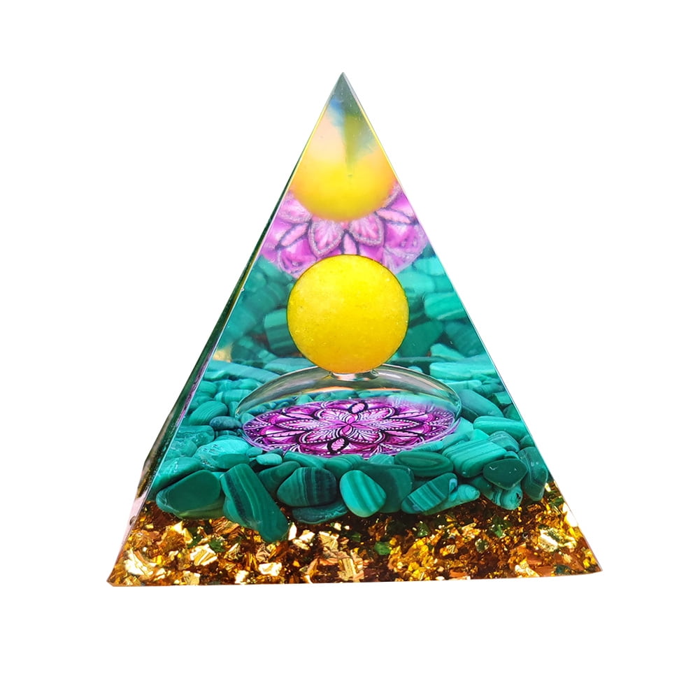 Aktudy 5cm Orgonite Pyramid Heal Reiki Orgone Energy Generator Crystal ...