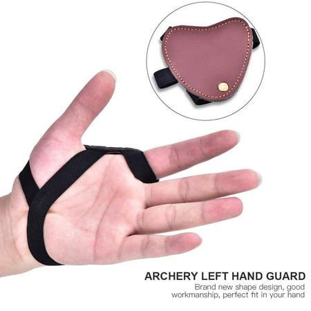 LAFGUR Archery Hand Guard Leather Archer Protective Gloves Shooting ...