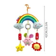 Multicolor Crib Pull Baby Toy - Baby Stroller Rattle Pendant, Sensory ...