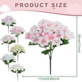 1Pcs Artificial Hydrangea Bouquet, Faux Floral Arrangement for Home ...
