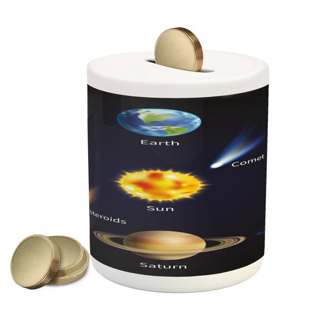Science Piggy Bank, Realistic Solar System Planets and Space Objects ...