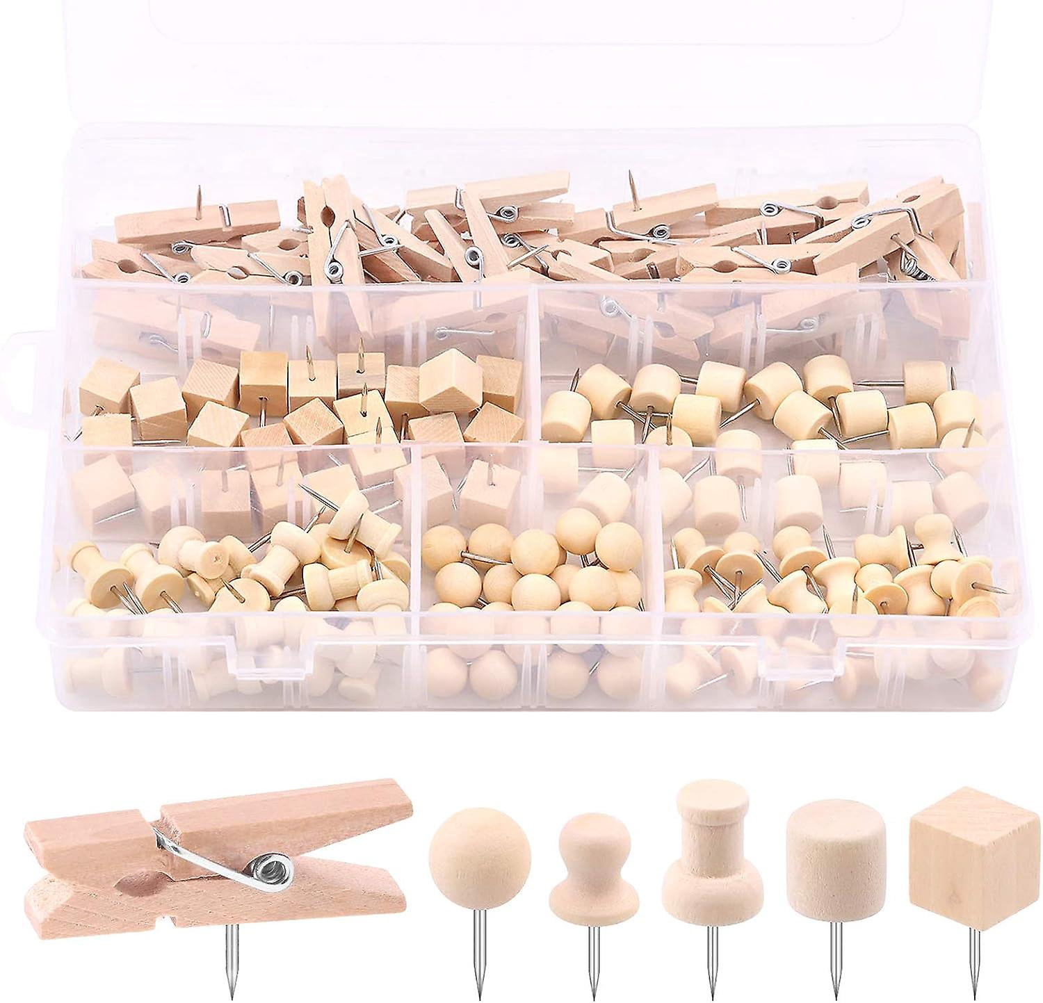 Kit de chinchetas de madera para tableros de corcho | Walmart en línea