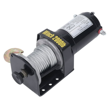 24V Electric Winch, Automatic Brake Electric Winch Alloy Steel Hook For ...
