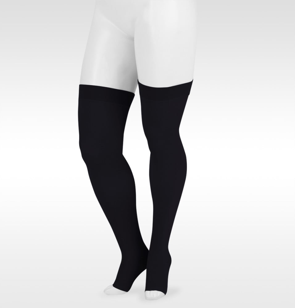 Juzo Dynamic Varin 3511 Thigh-High 20-30mmhg Silicone Band Open Toe ...