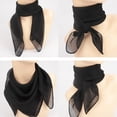 Square Handkerchief 1950s Chiffon Scarf Square Ribbon Neck Scarf Sheer ...