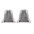 2026 Drawstring Backpack - grey Splash Proof Drawstring Gym Bag for ...