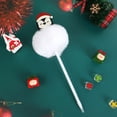 Jiibva 5pcs Christmas Ballpoint Pens, Plush Ball Writing Pens, Santa ...