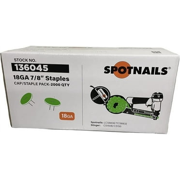 Spot Nails 1612PG-10M 16-Gauge Galvanized Wide Crown Bostitch Style ...
