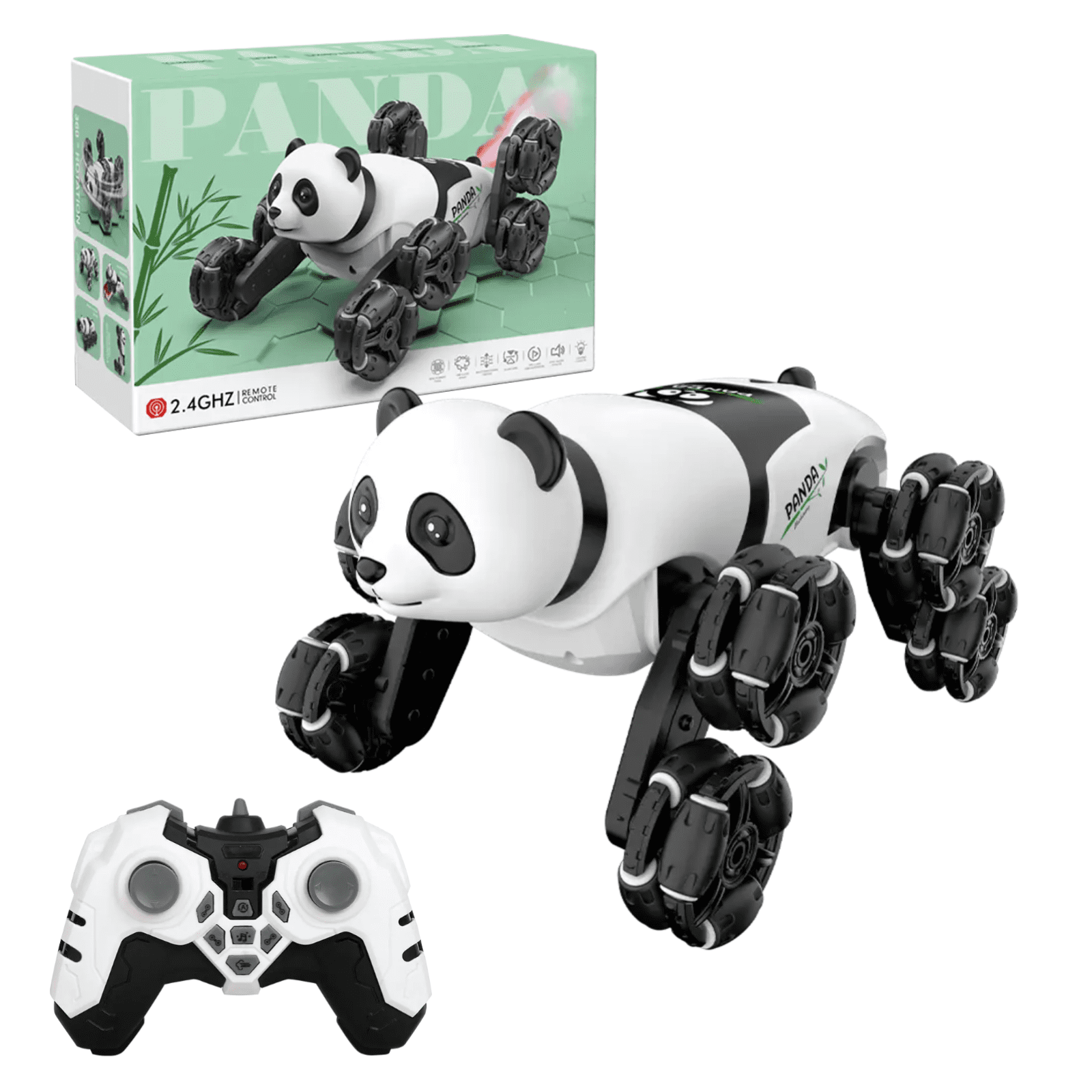 Click here for Unbranded Usb Rechargeable 2.4ghz Rc Panda Stunt C... prices