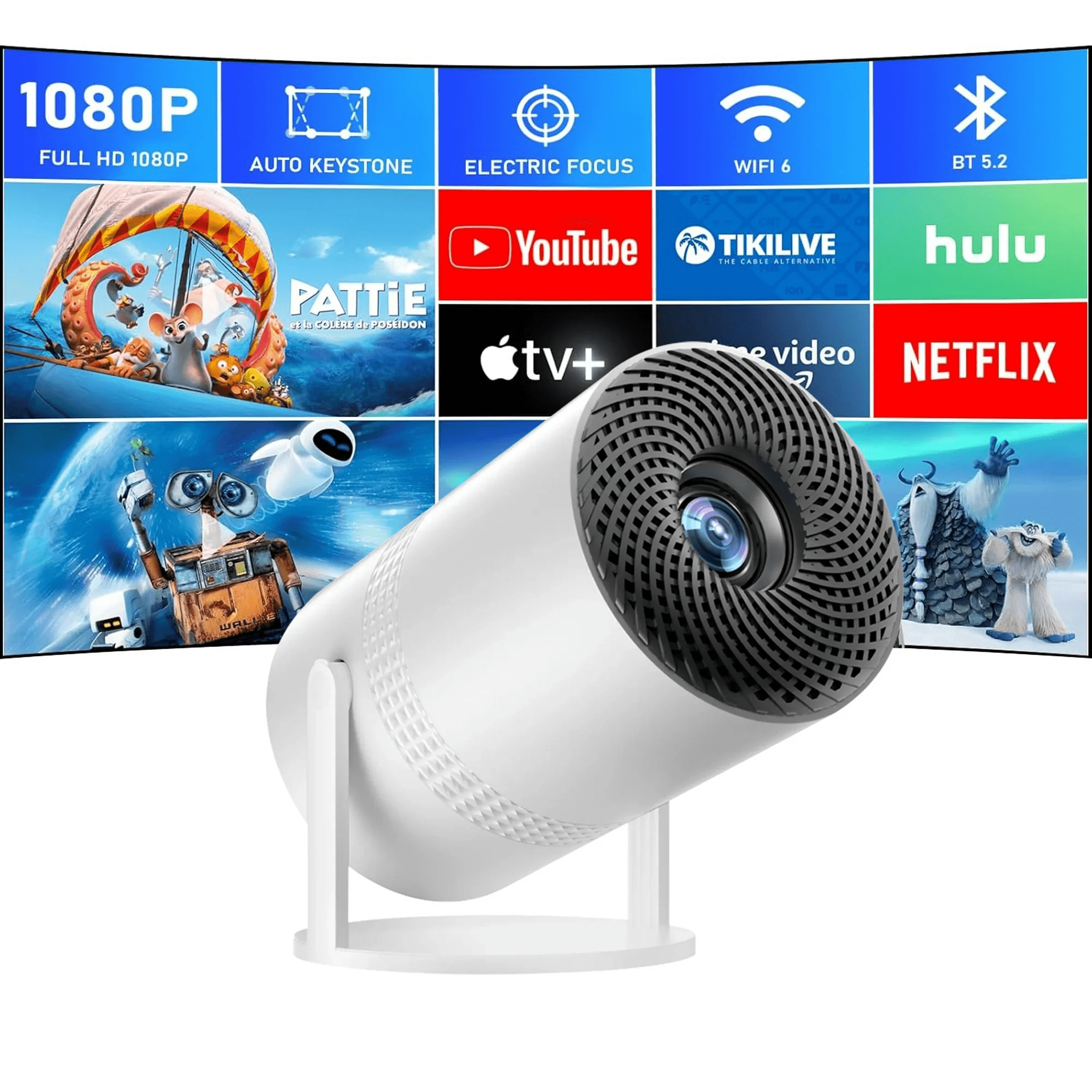 Click here for Gold Mini Projector With Wifi And Bluetooth 1080p... prices