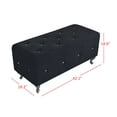 Hmd Bodhi Upholstered 42 Flip Top Storage Bench For Adult Black