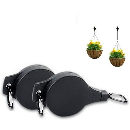 Plant Pulley, Retractable Heavy Duty Easy Reach Pulley Plant Hanging ...