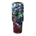 40oz Horror Movie Scre-am0 Insulated Tumbler With Lid and Straws ...