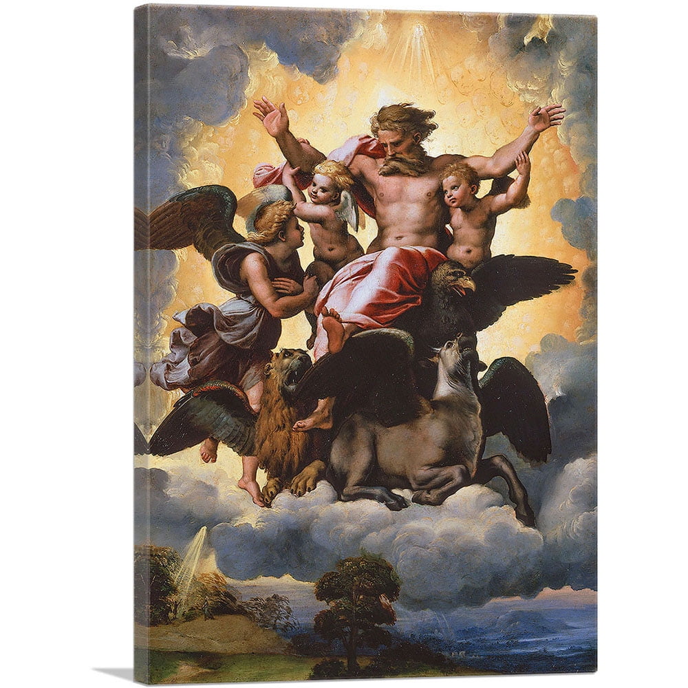 ARTCANVAS Vision Of Ezekiel 1518 Canvas Art Print by Raphael - Size: 12 ...