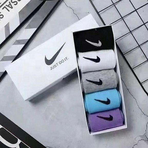 5 Pares De Calcetines De Desodorante De Algodón Puro Unisex Desgaste Exterior De Tubo Medio ...