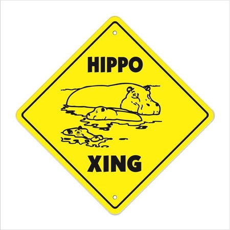 SignMission X-HIPPO 12 x 12 in. Hippo Crossing Zone Xing Sign | Walmart ...