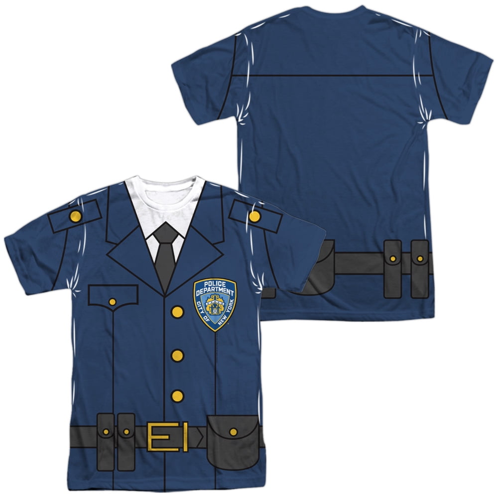 Trevco - New York City - Police Uniform (Front/Back Print) - Short ...