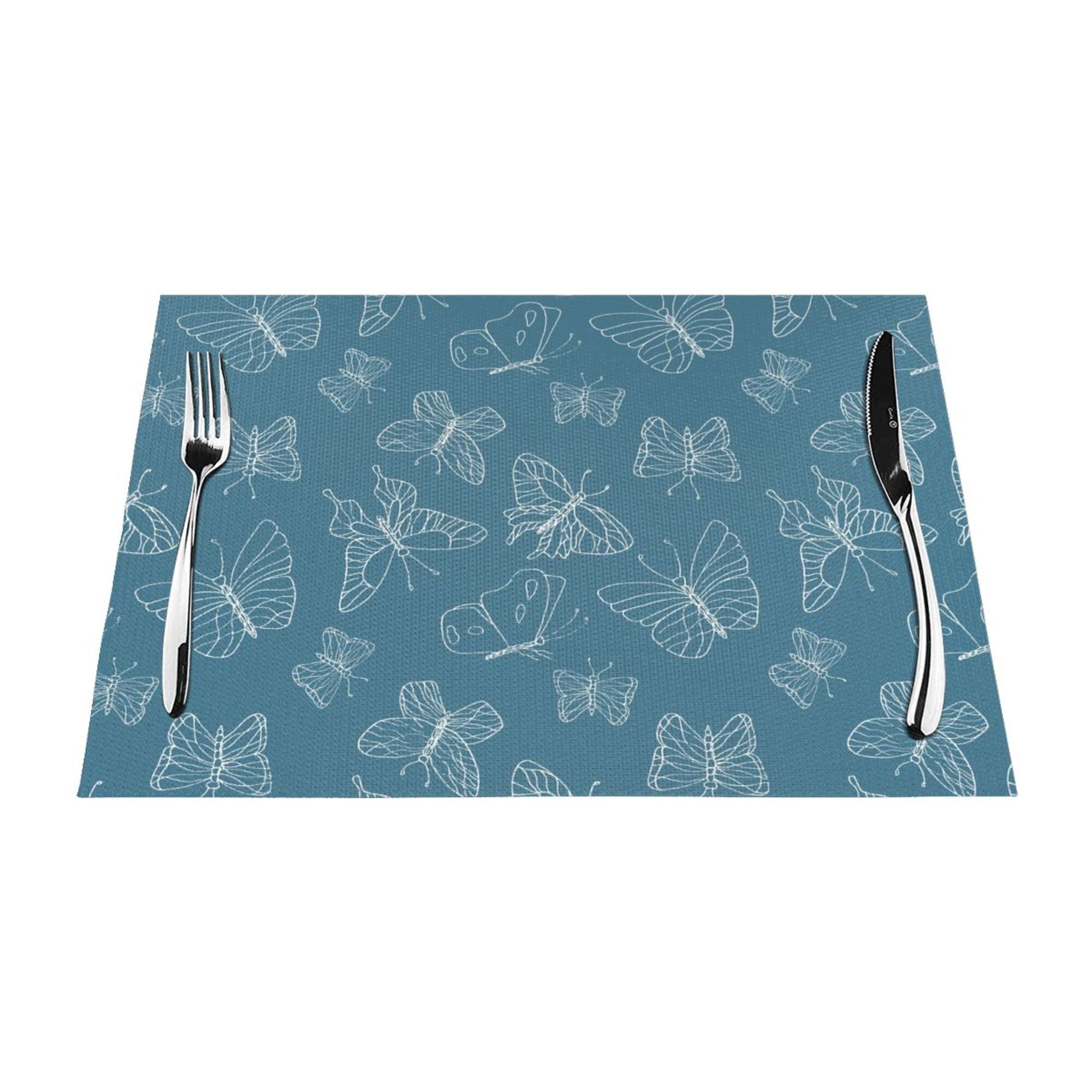 YFYANG Washable Heat-Resistant Placemats, 70% PVC/30% Polyester ...
