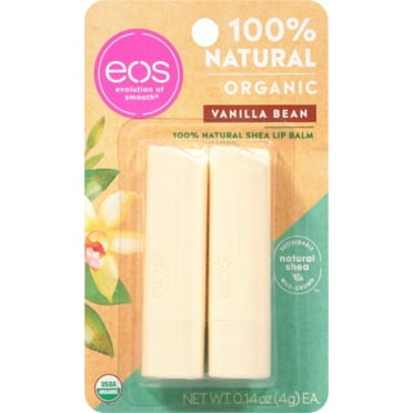 eos Organic Lip Balm, 9 Sticks - Sweet Mint, Strawberry, Vanilla, Peach ...