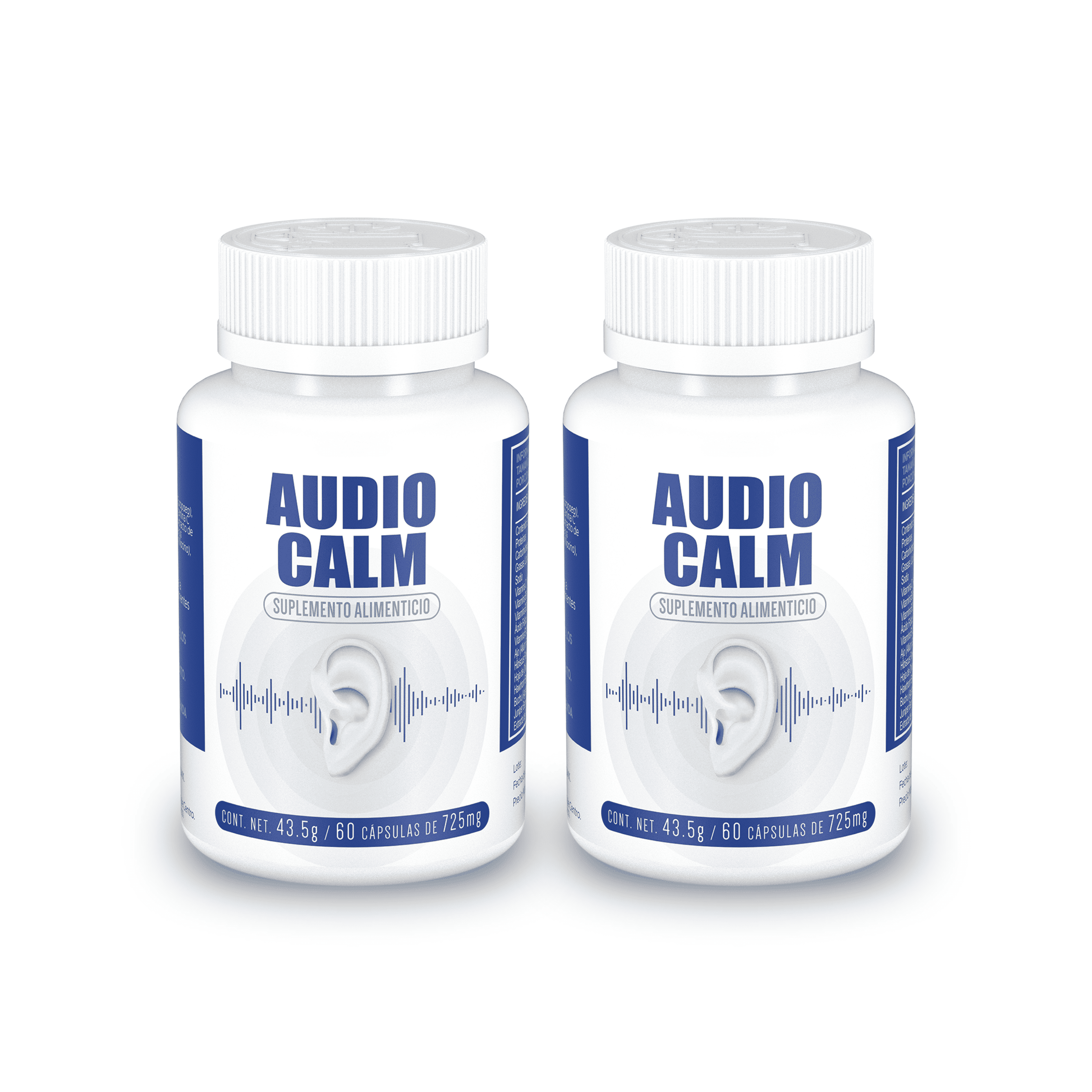 Suplemento Alimenticio Audio Calm Vitaminas B3, B6, B9, B12 + Vitamina ...
