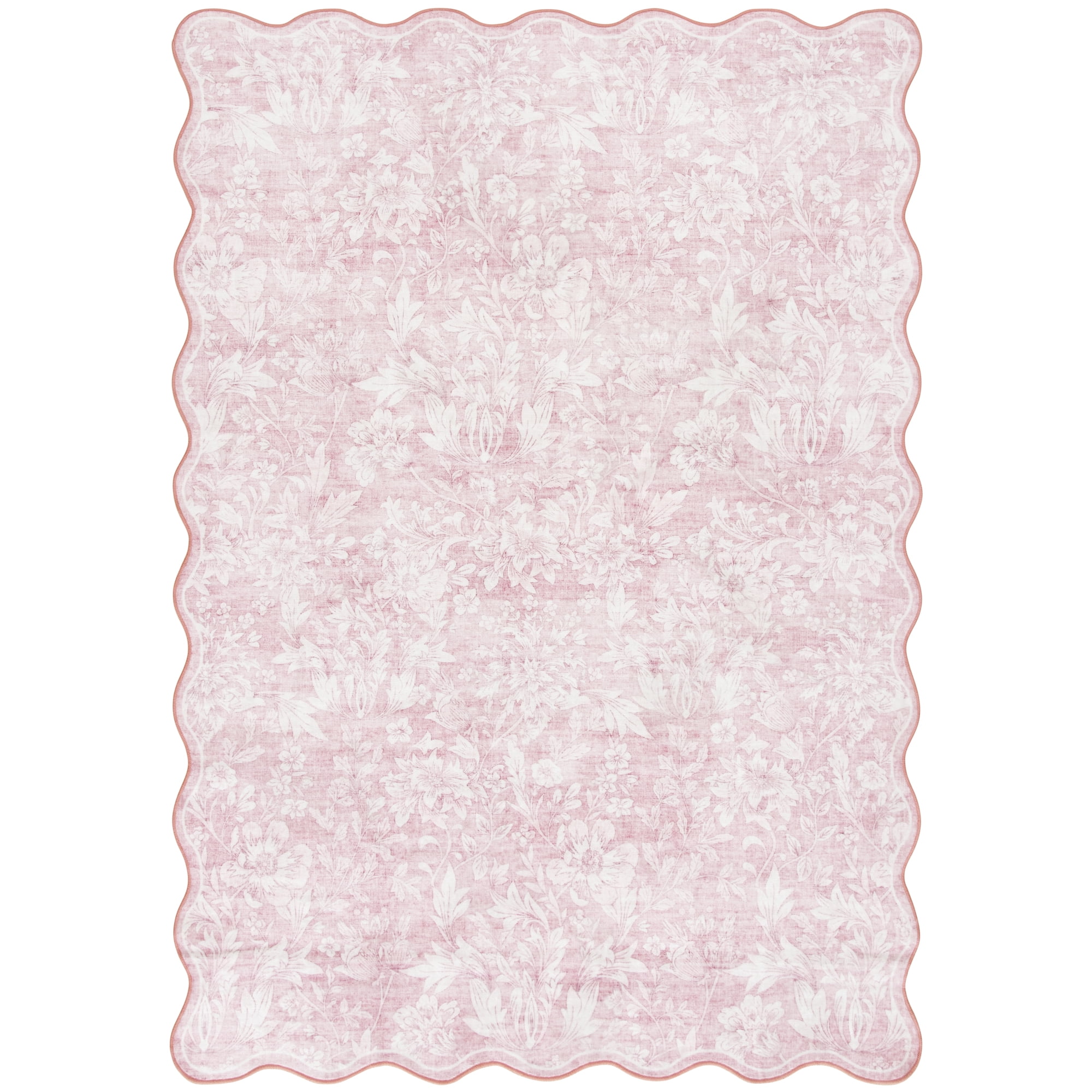 Click here for Mainstays Modern Abstract Plush Scallop Shape Pink... prices